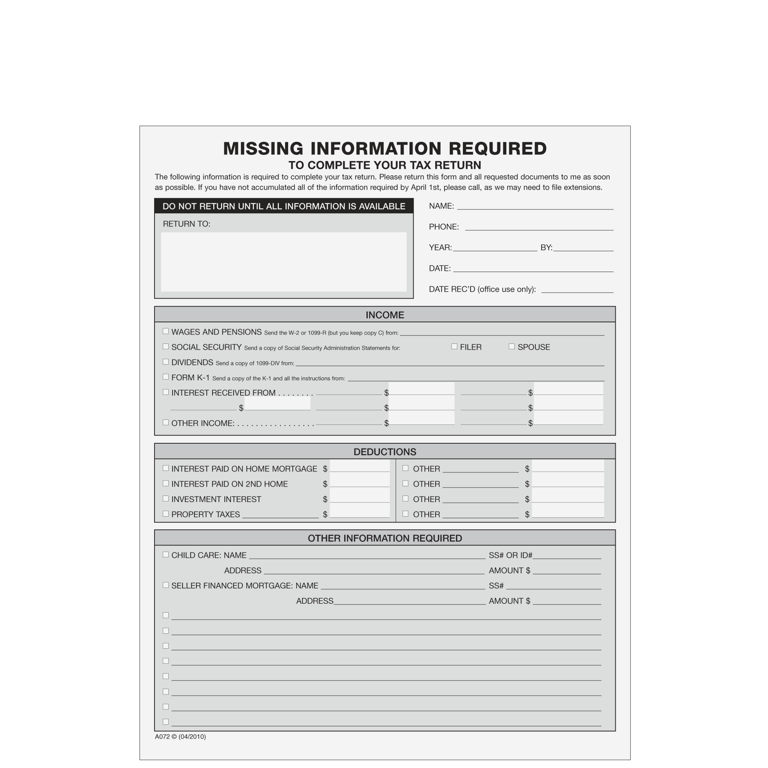 A073 Missing Information Form with Lines NelcoSolutions a073-missing-information-form-with-lines-nelcosolutions