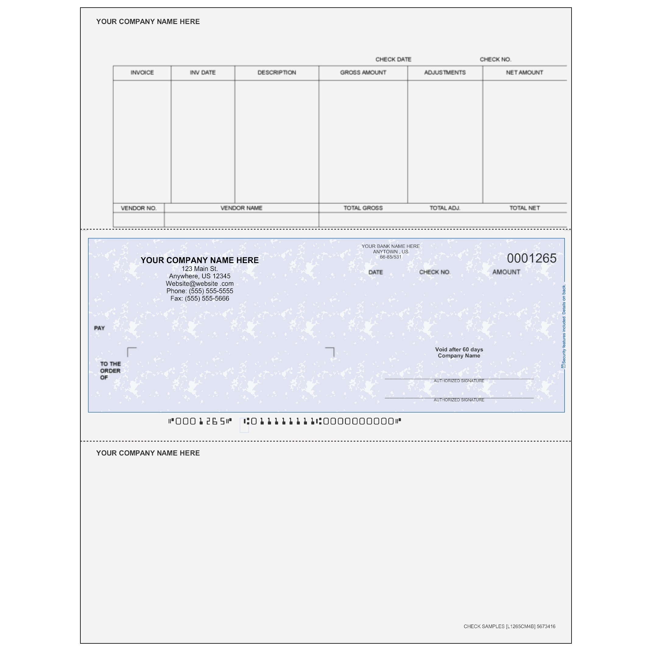L1572 - Accounts Payable Middle Business Check - NelcoSolutions.com