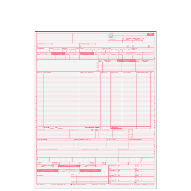 UB04CF - UB-04 Hospital Claim Form - NelcoSolutions.com