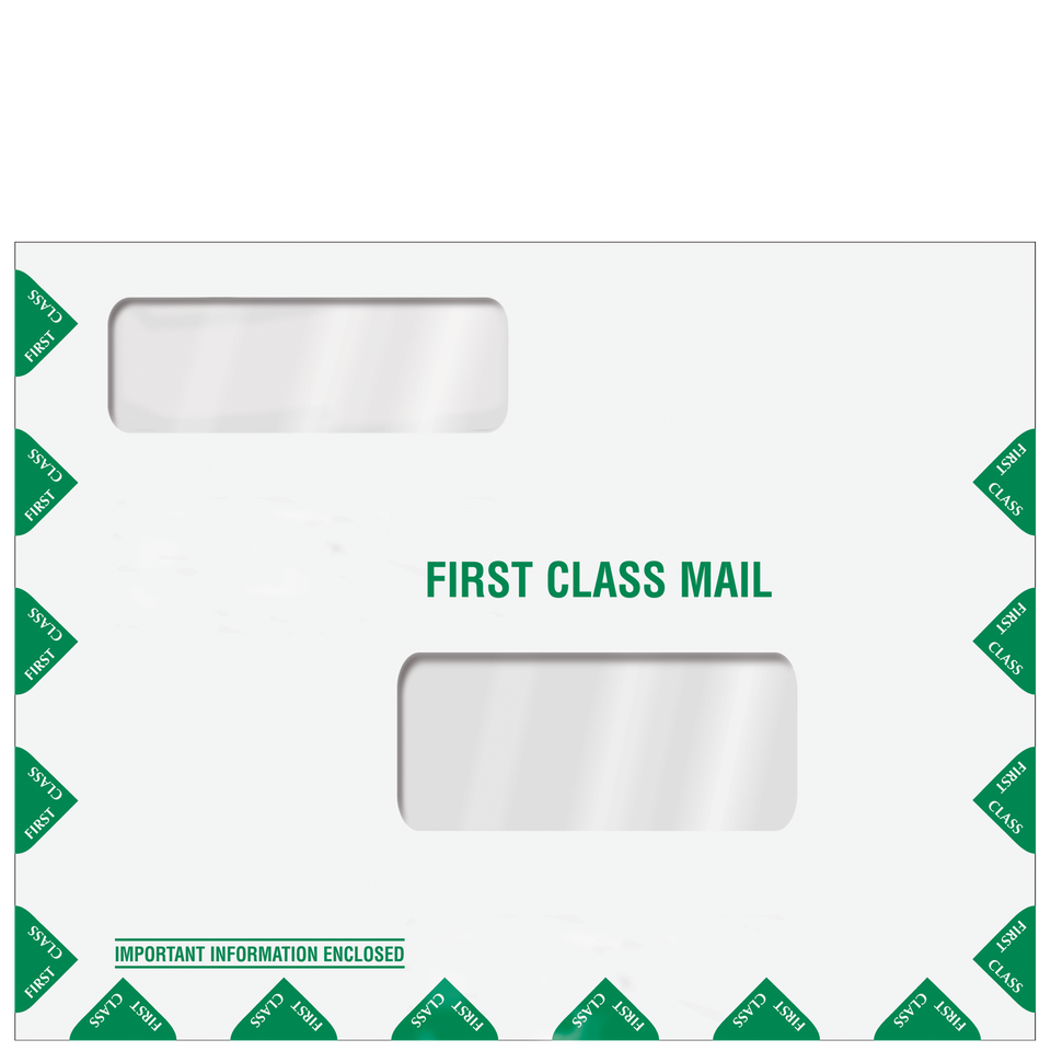 80324 - Double Window First Class Envelope - NelcoSolutions.com