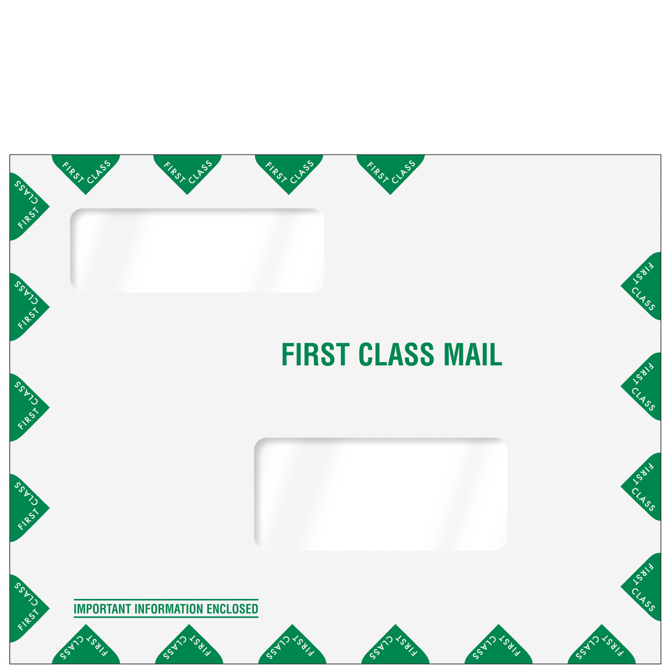 80324 - Double Window First Class Envelope - NelcoSolutions.com