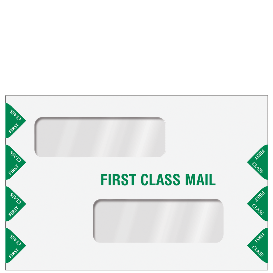 ENV400 Double Window First Class Tax Return Filing Envelope env400-double-window-first-class-tax-return-filing-envelope