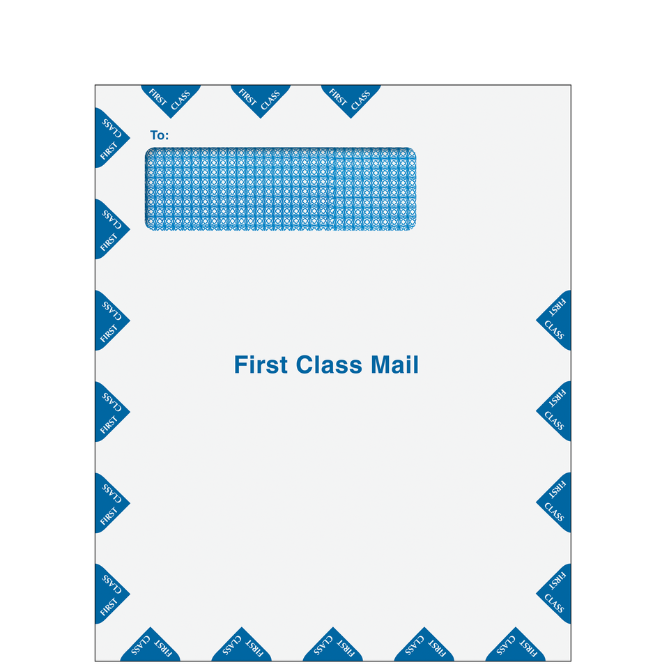 80015PS - Offset Window First Class Mail Envelope (Peel & Close ...