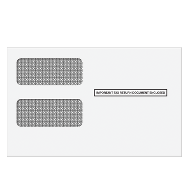 1963 - 2up 1099 Double Window Envelope (for Inserting Equipment ...
