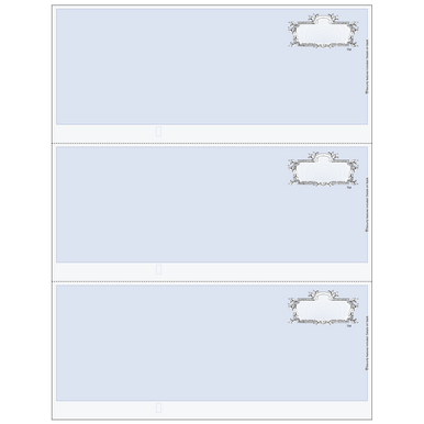 L8873XX - Premier Blank 3up Business Check with Security Seal