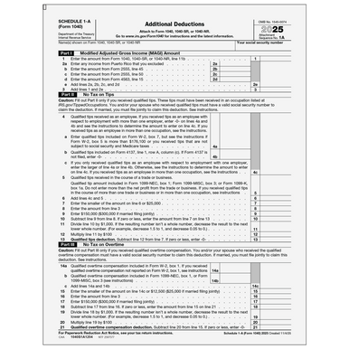 1040S1A1204 - Form 1040 Schedule 1-A Additional Deductions ...