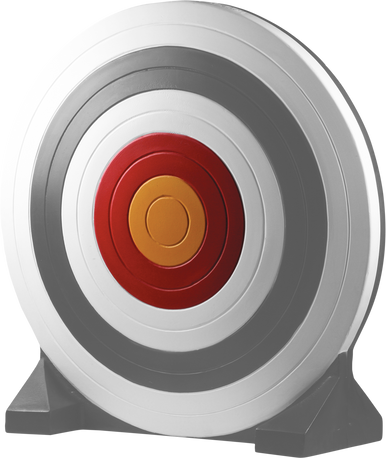 2PC NASP Insert- Outer Red Ring - Rinehart Targets