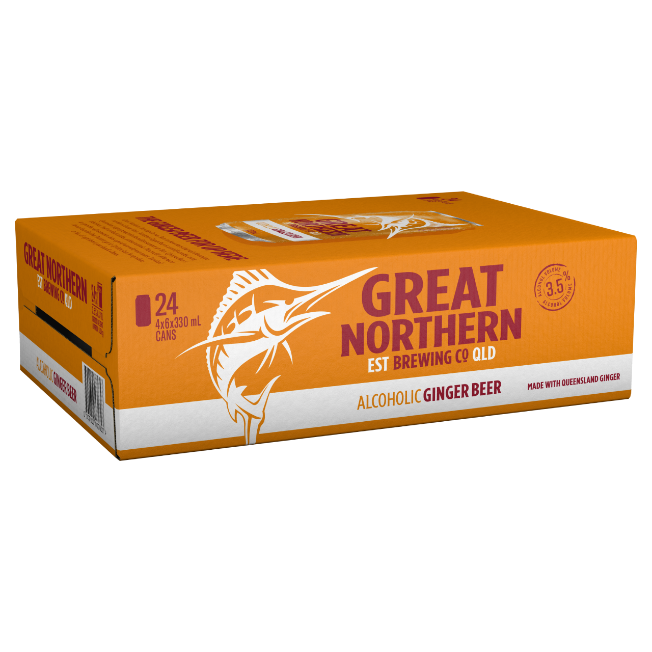 Great Northern Ginger Beer 3.5% 330mL Can 24 Pack - Club Connect