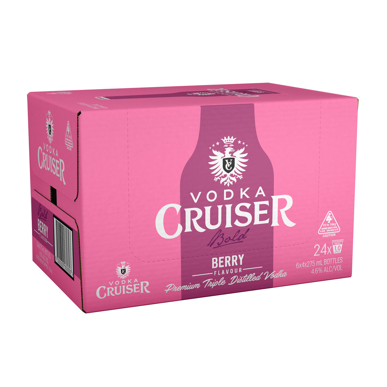 Vodka Cruiser Bold Berry 275mL Bottles 24 Pack - Club Connect
