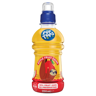 Pop Tops Apple Fruit Drink 250mL Bottles 24 Pack - Club Connect
