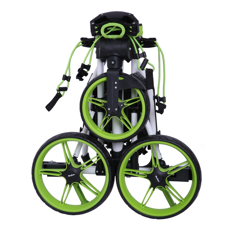 MacGregor Golf Flat Fold 3 Wheel Golf Cart / Trolley - Folds Completely ...