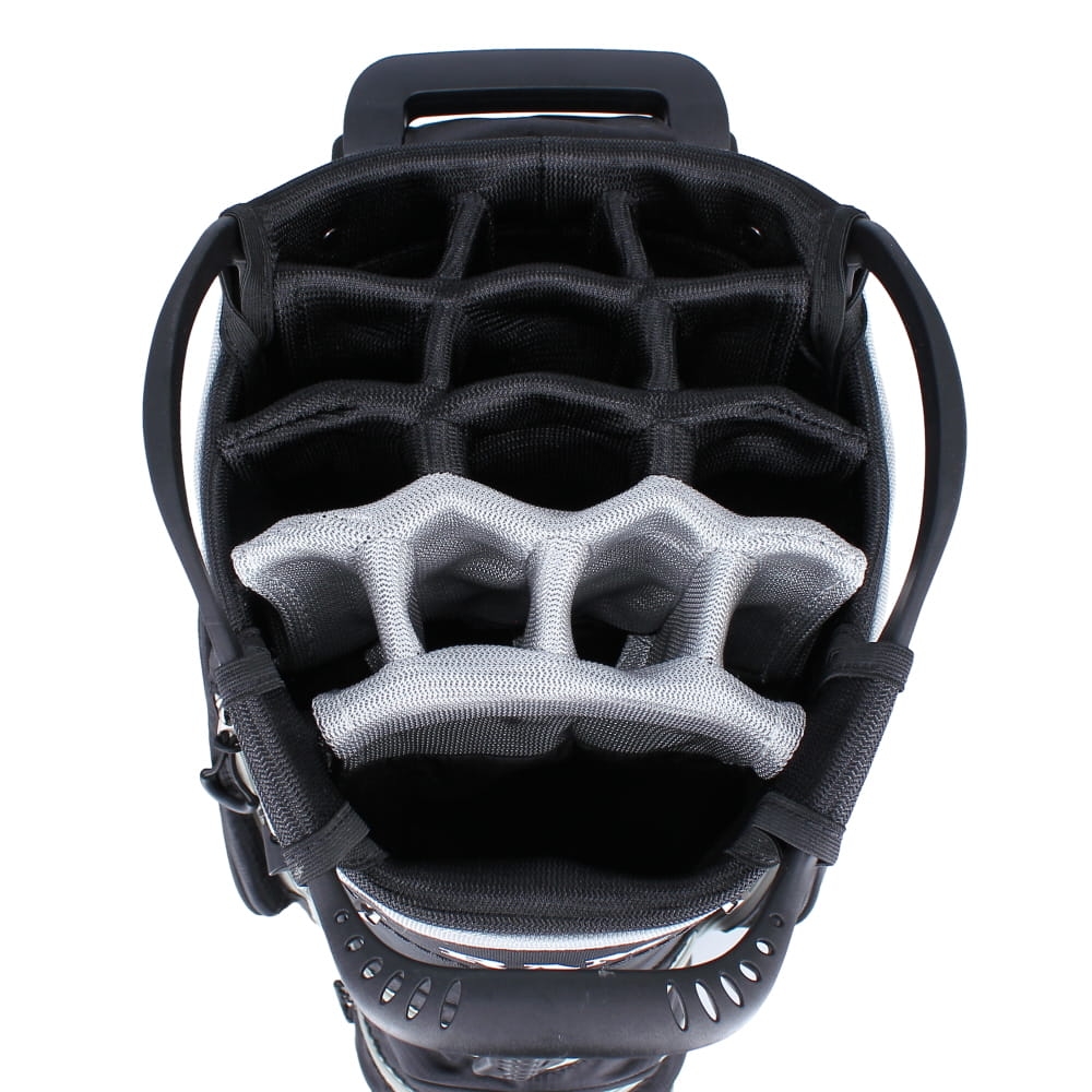 Ram Golf Cart Bag with Built In Wheels / Handle, 14 Way Divider ...