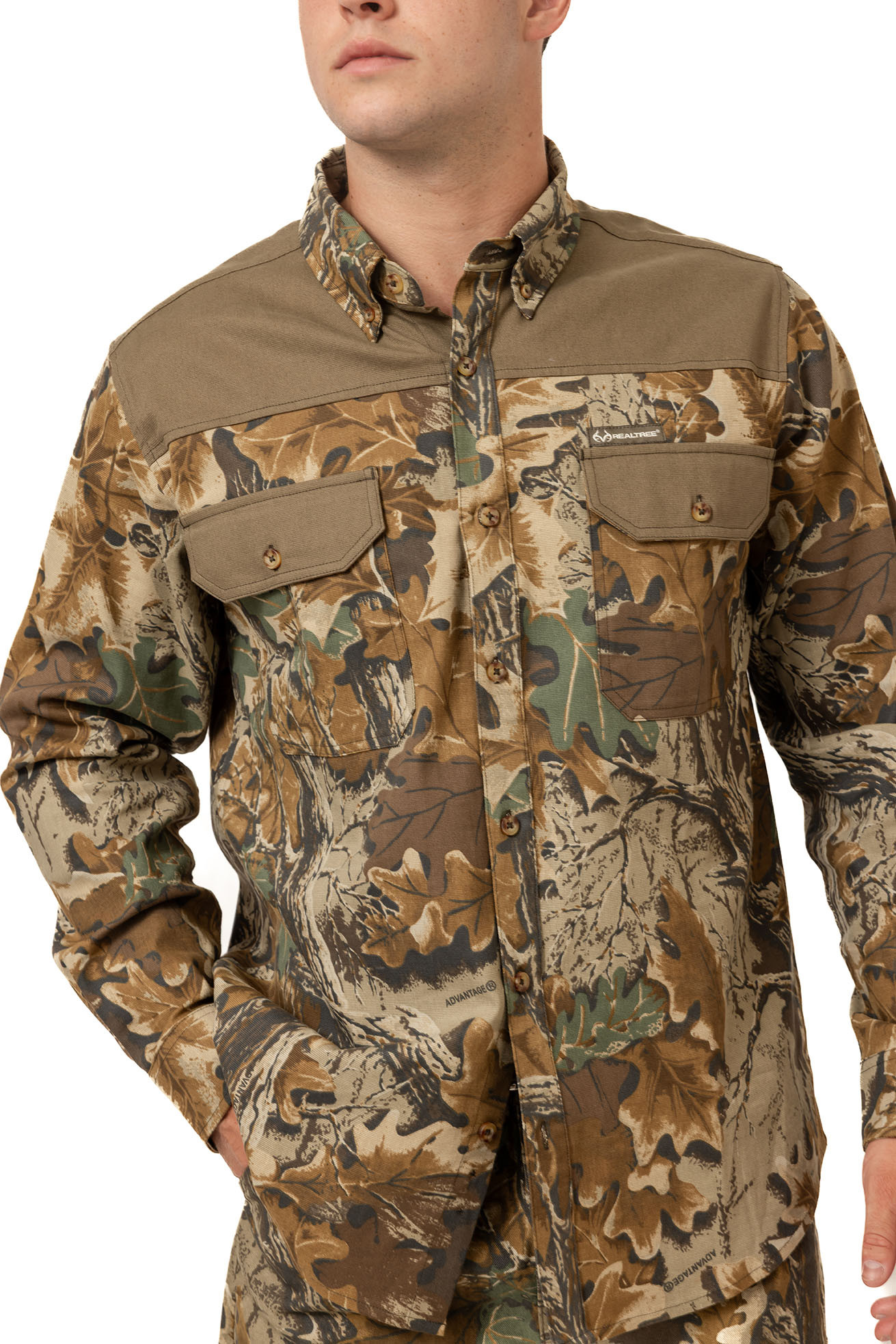 Realtree Milk River Button Down Men's Shirt | Advantage Classic