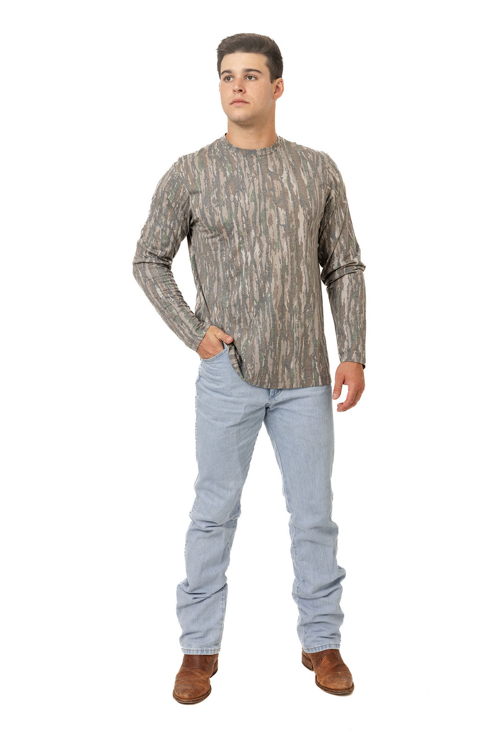 Realtree Long Sleeve Tri-Blend Men's Shirt | Original
