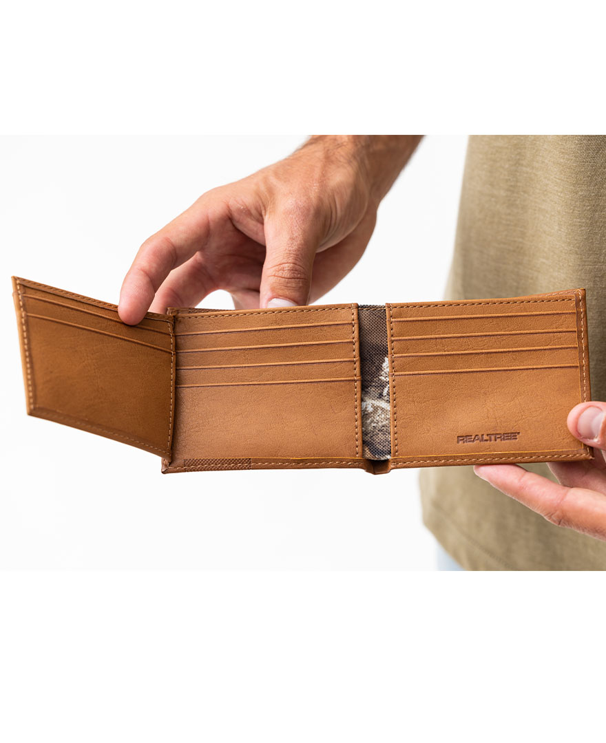Unified Leather Shell Logo Trifold Wallet