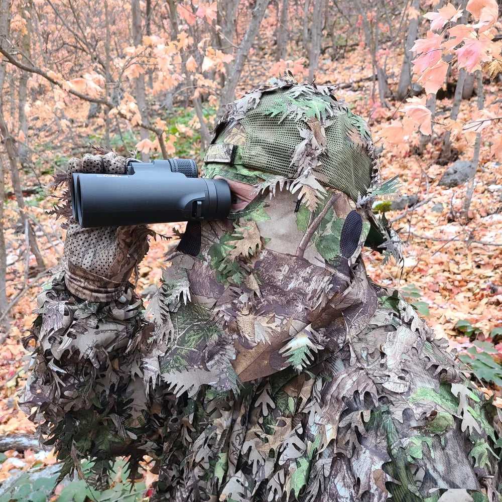 QuikCamo Unisex 2-in-1 Rear Leafy Hunting Face Mask and Fitted Hat ...