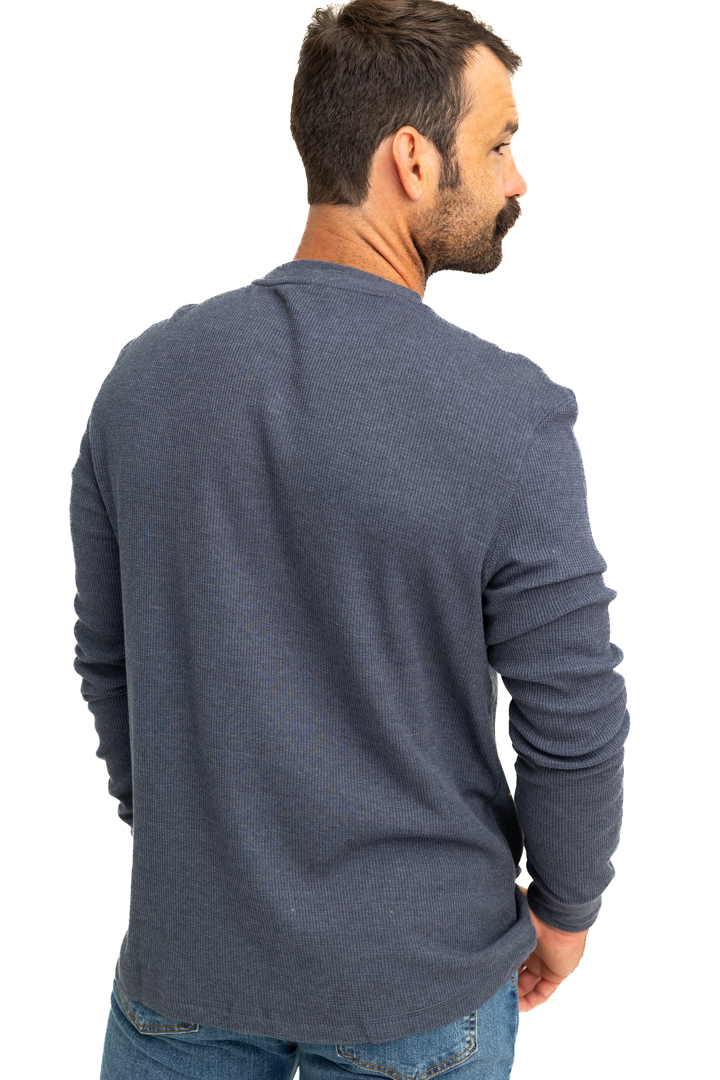 Realtree Men's Highwayman Navy Work Thermal Long Sleeve Shirt