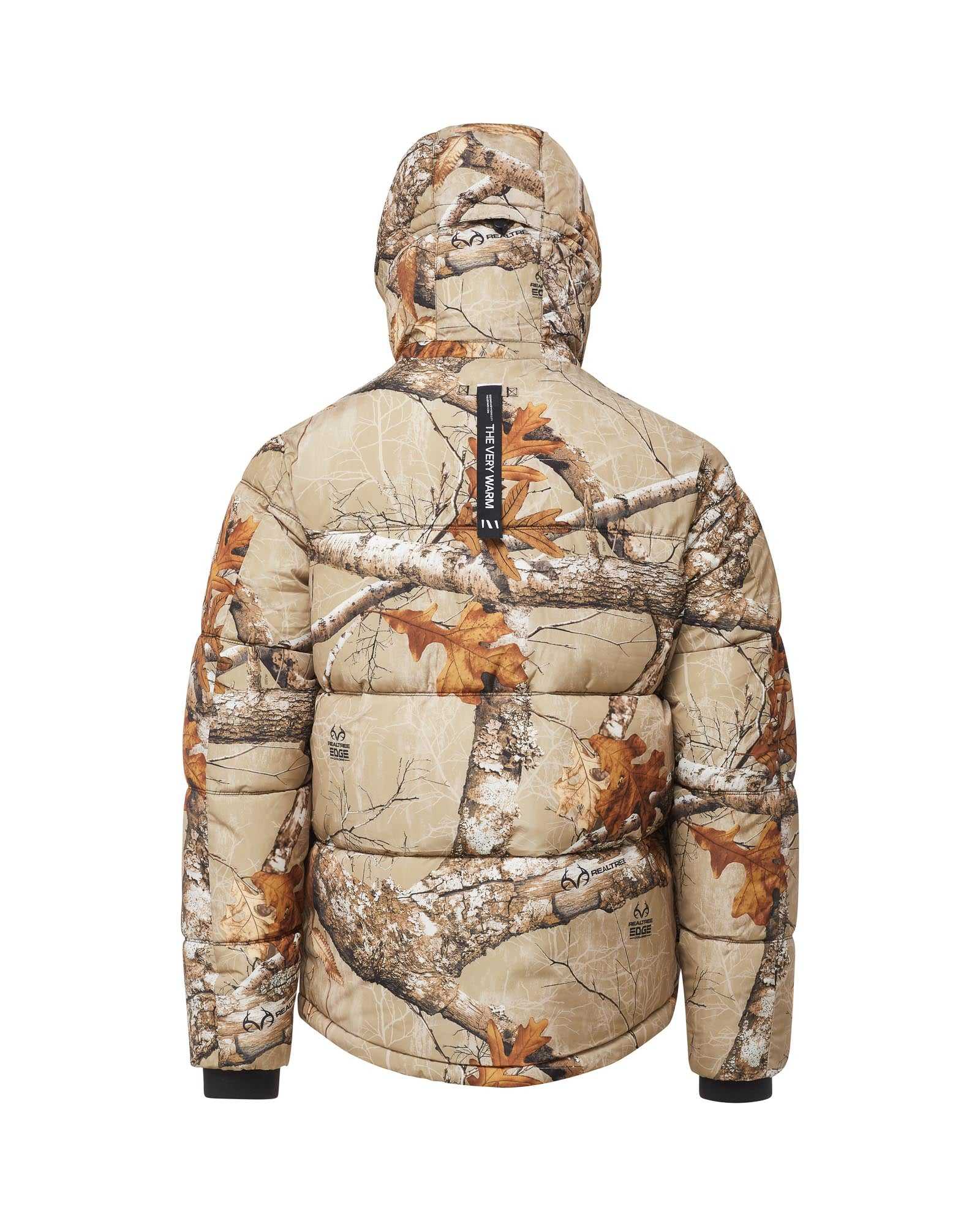 The Very Warm Hooded Puffer Desert Camo Unisex Jacket | Realtree EDGE ...