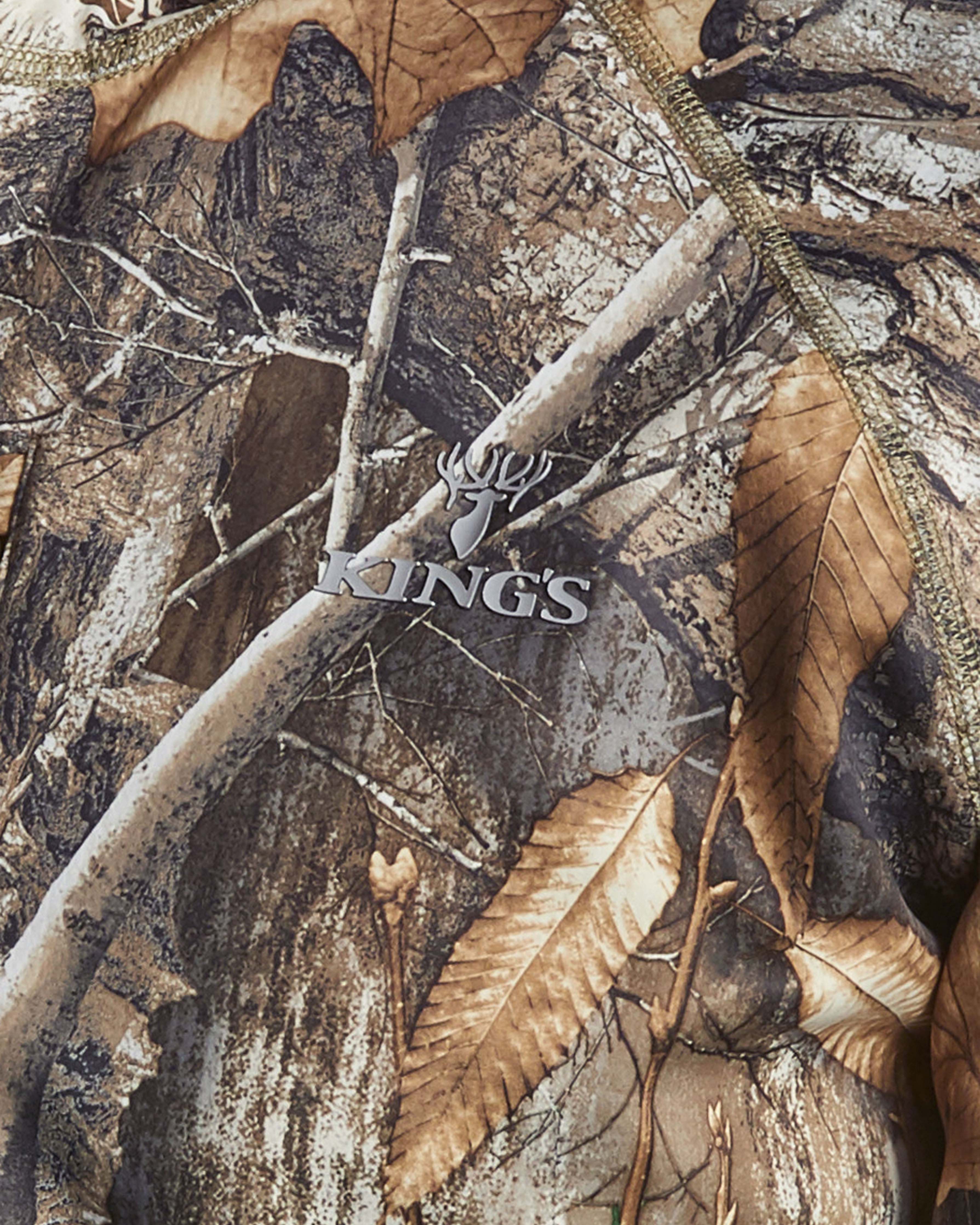 Kings Camo Hunter Grid Fleece Full Zip Men's Realtree Hoodie | EDGE