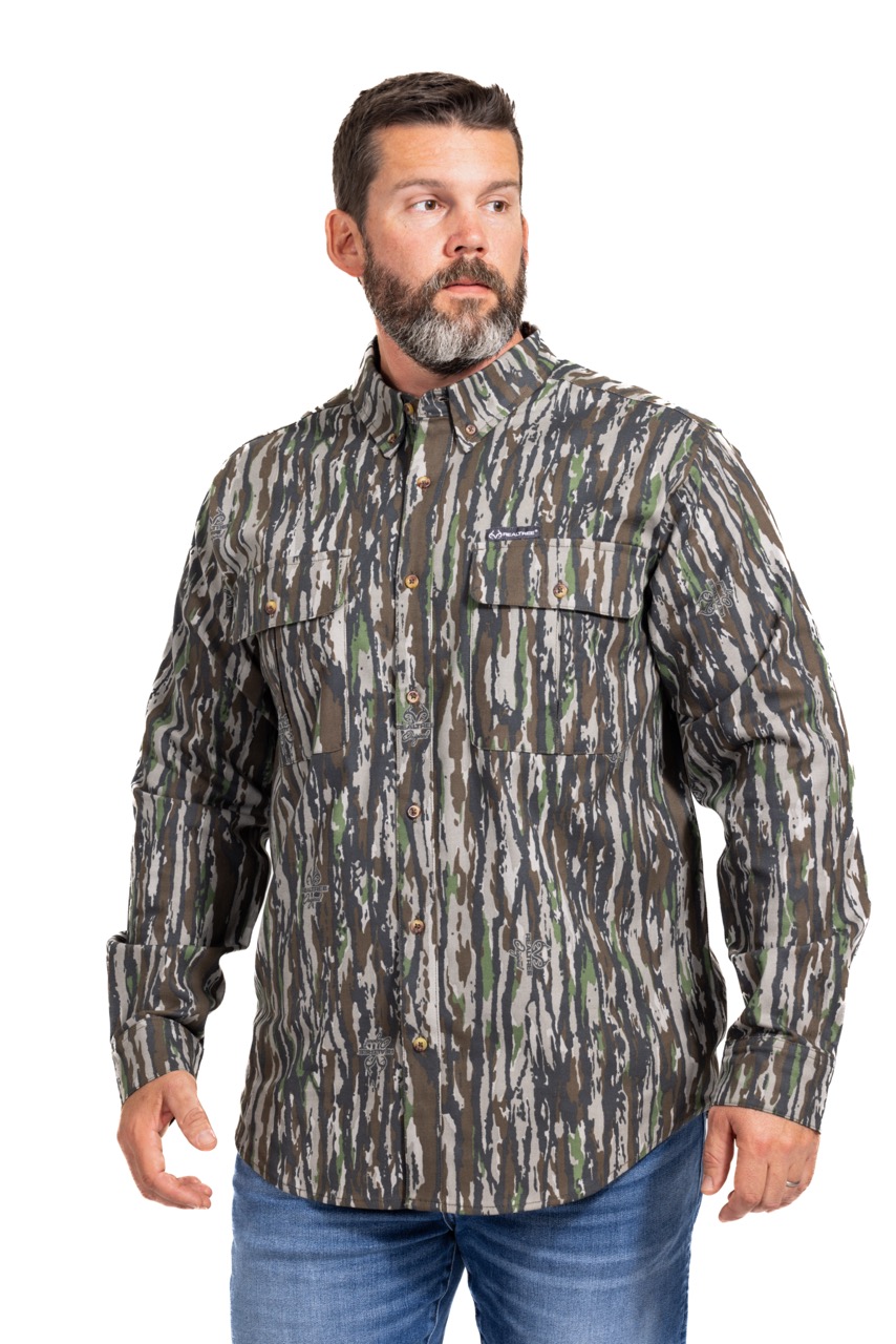 Realtree Button Down Long Sleeve Men's Camp Shirt | Original