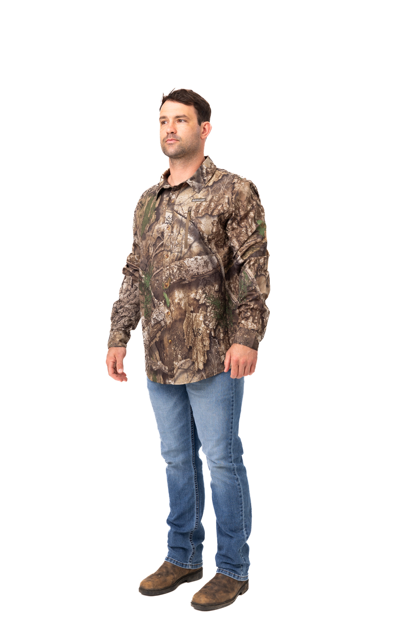 Realtree Button Down Long Sleeve Men's Shirt | APX