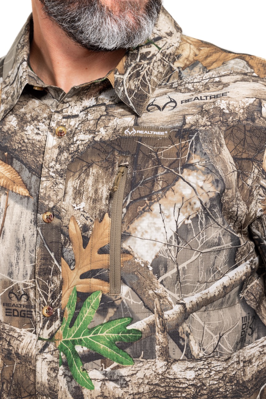 Realtree Button Down Long Sleeve Men's Shirt | EDGE