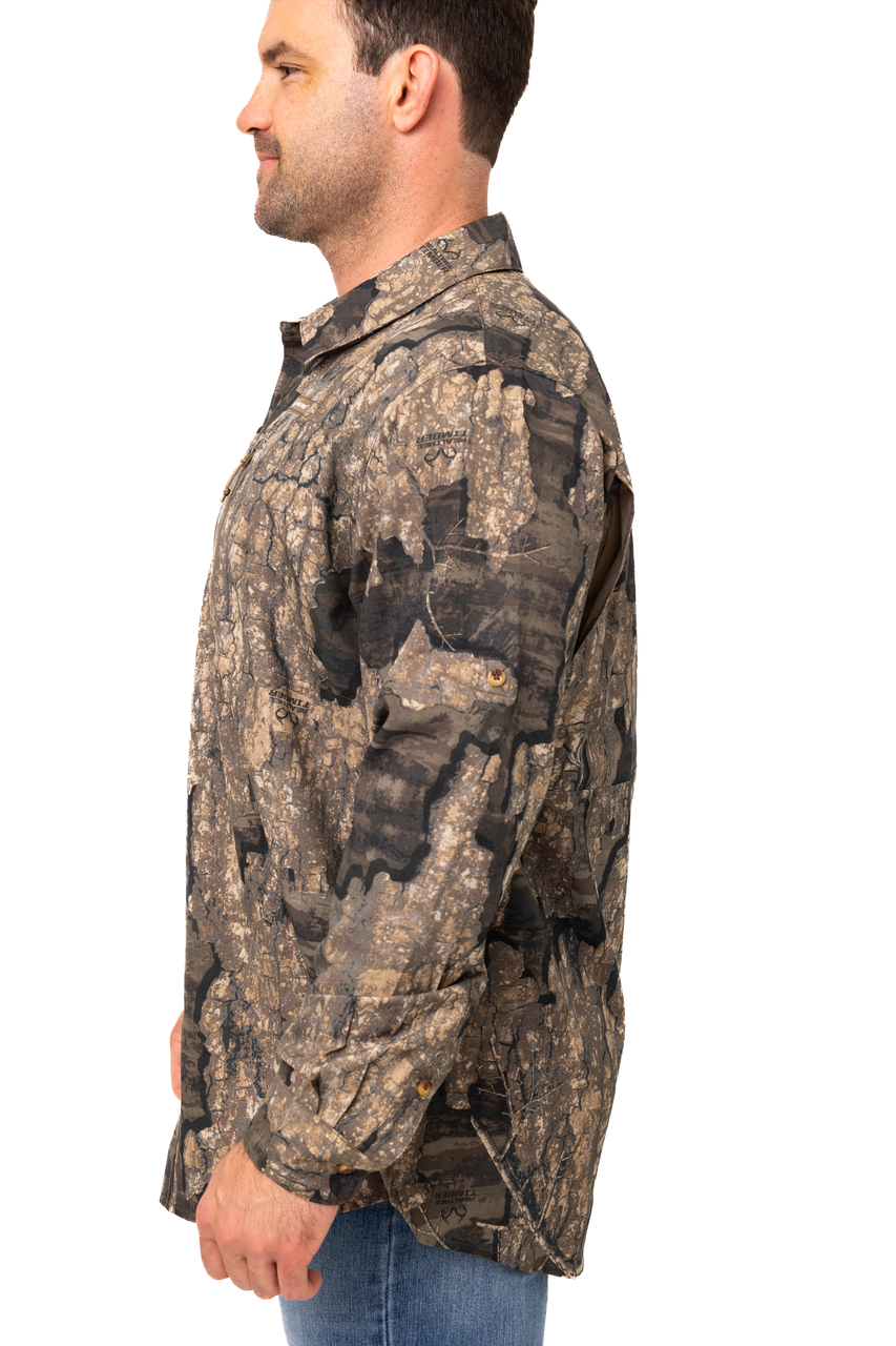 Realtree Button Down Long Sleeve Men's Shirt | Timber