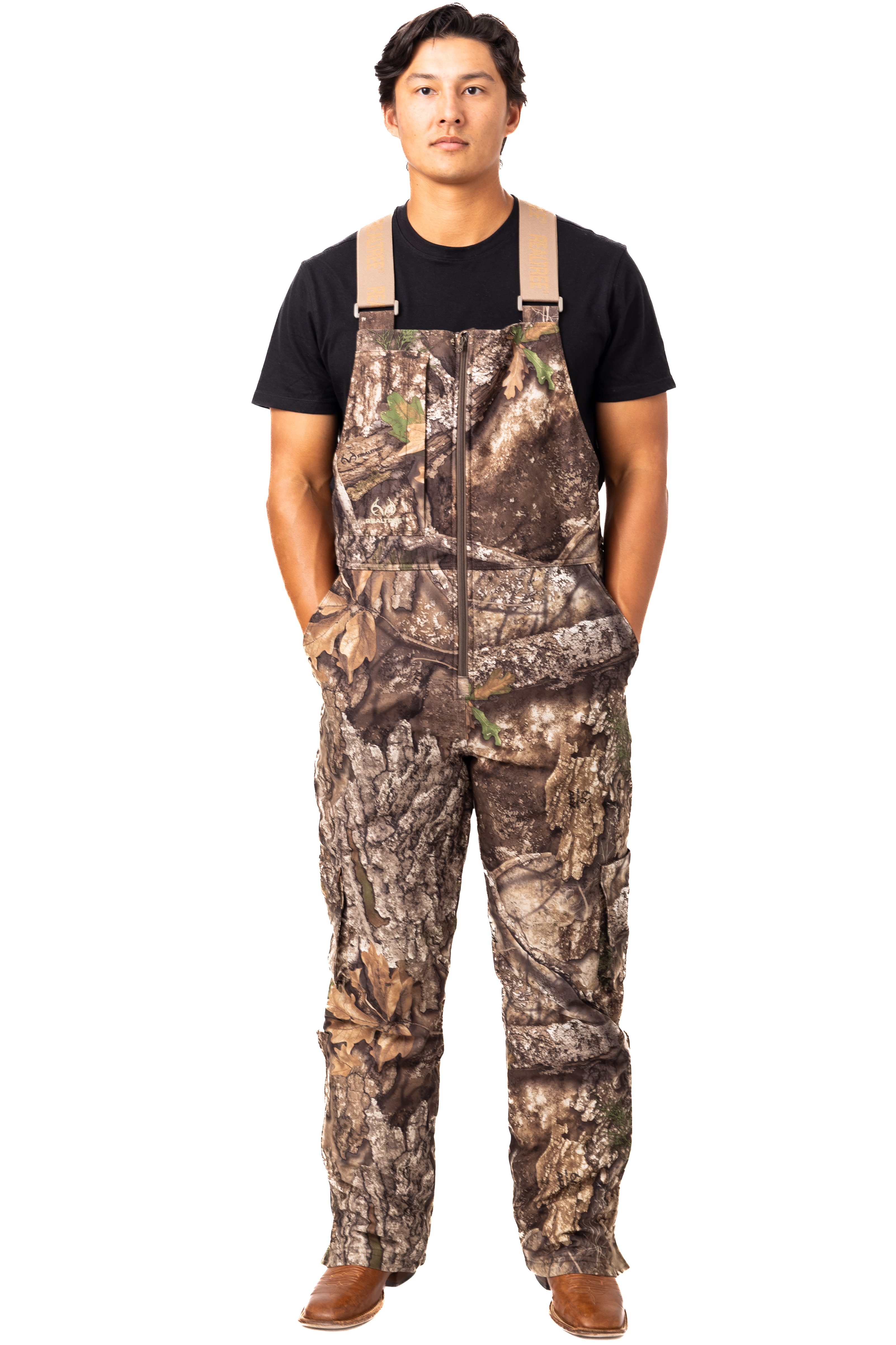 Realtree Men's Big Game Water Resistant Insulated Bibs | APX