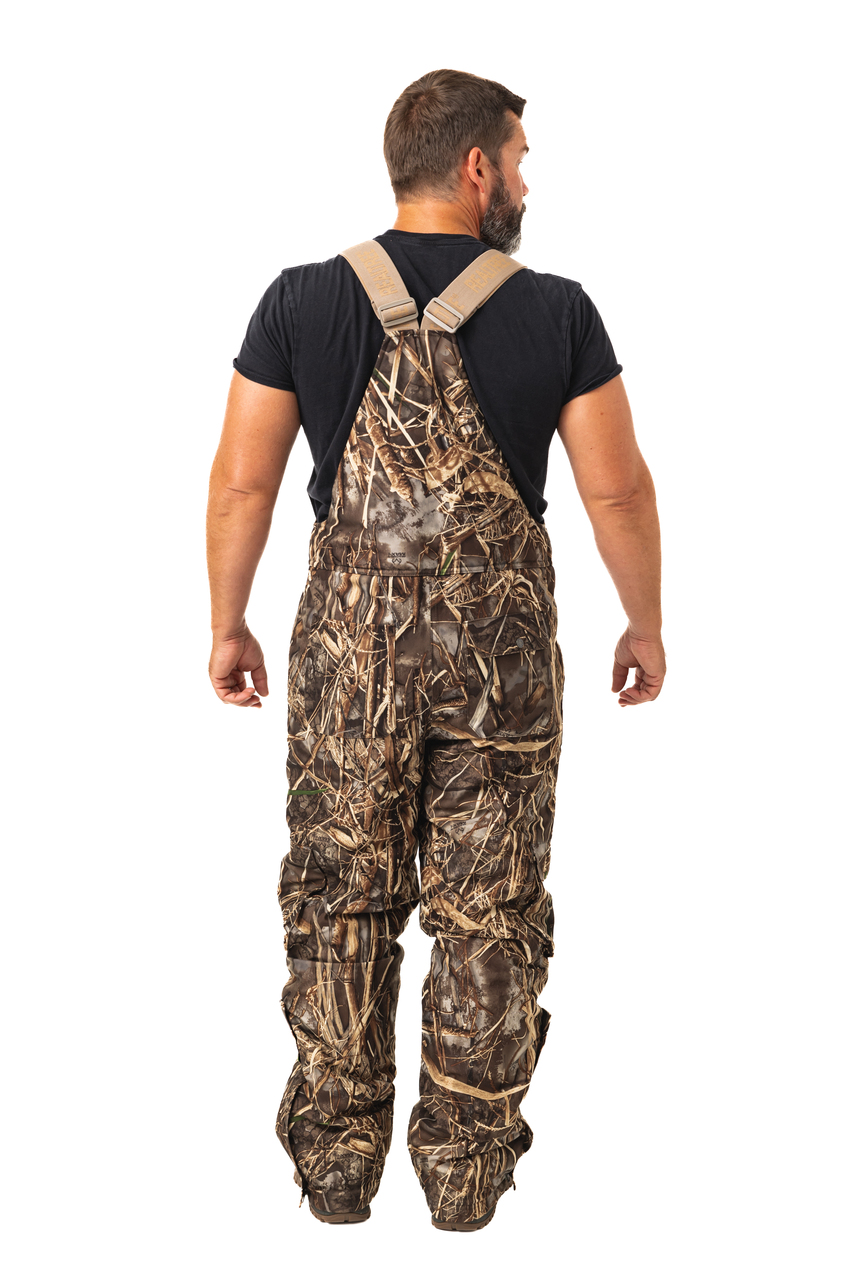 Realtree Men's Big Game Water Resistant Insulated Bibs | MAX-7