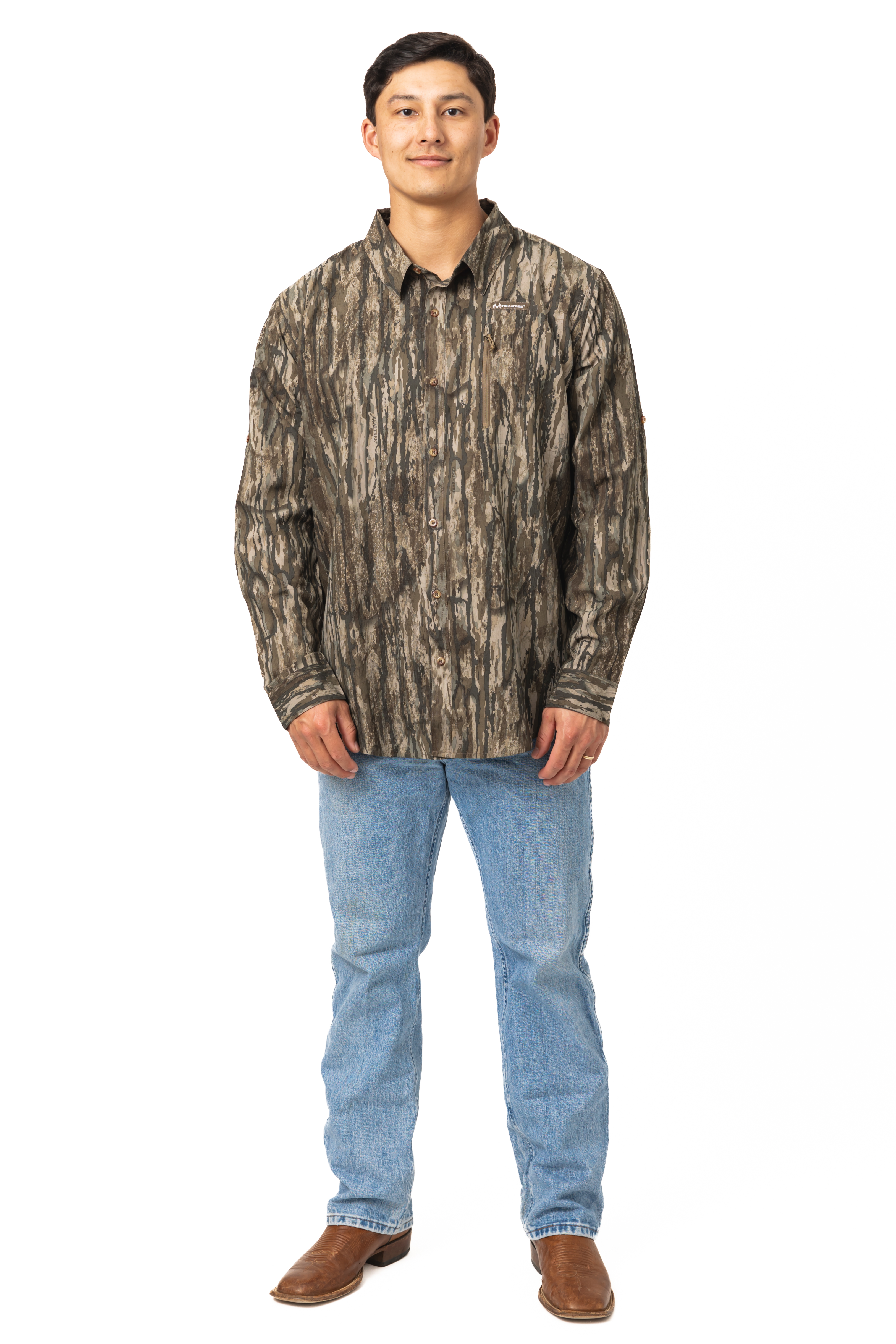 Realtree Button Down Long Sleeve Men's Shirt | Legacy