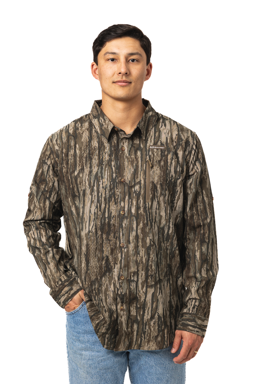 Realtree Button Down Long Sleeve Men's Shirt | Legacy