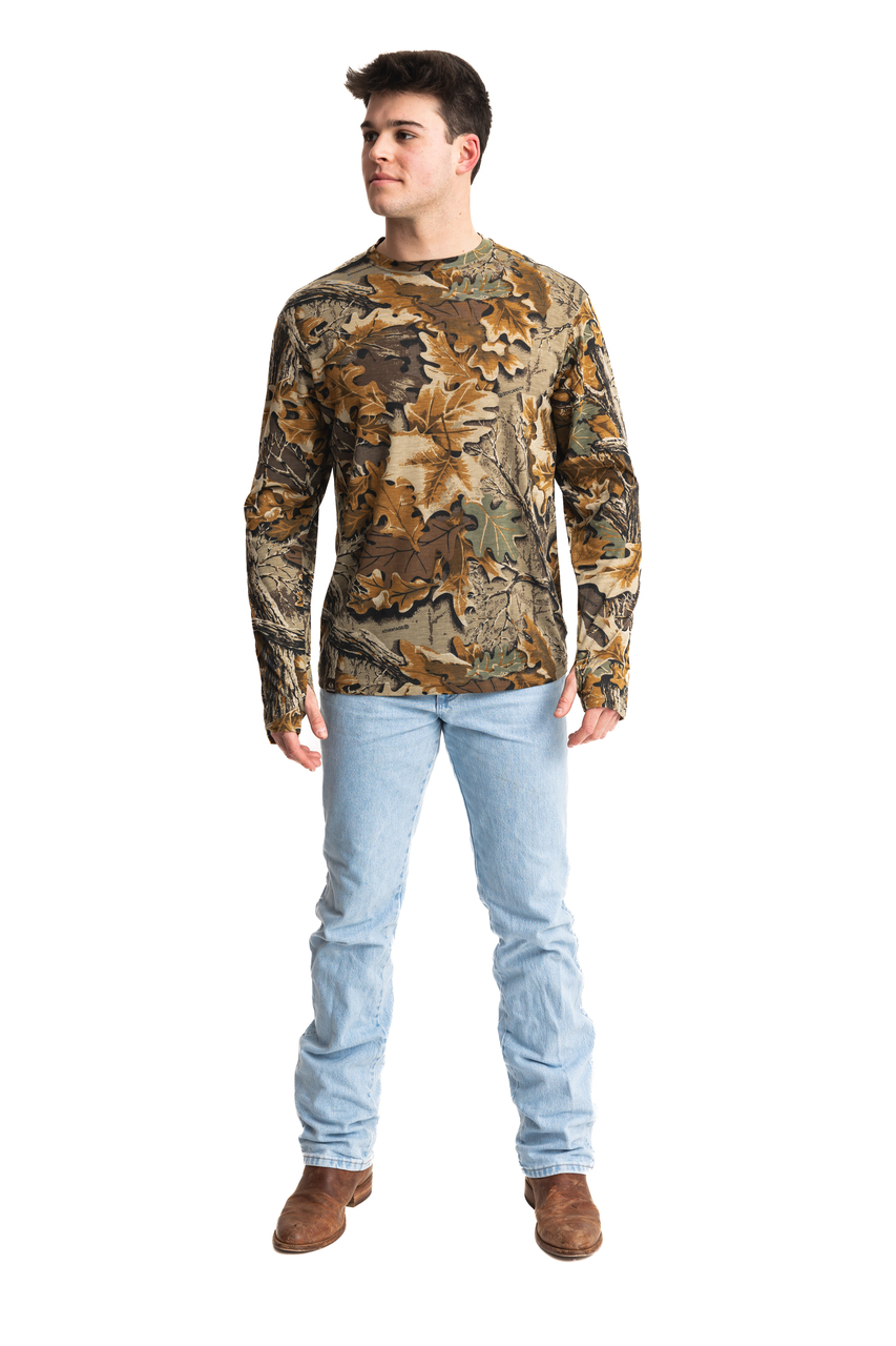 Realtree Men's Long Sleeve Cotton Shirt | Advantage Classic