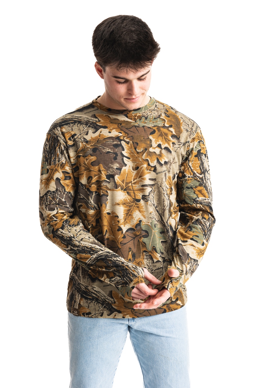Realtree Men's Long Sleeve Cotton Shirt | Advantage Classic