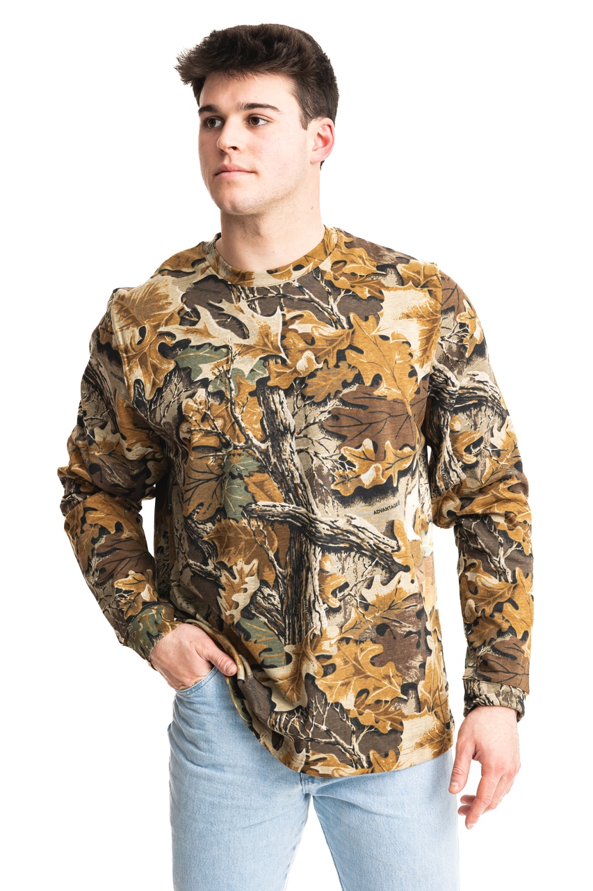 Realtree Men's Long Sleeve Cotton Shirt | Advantage Classic