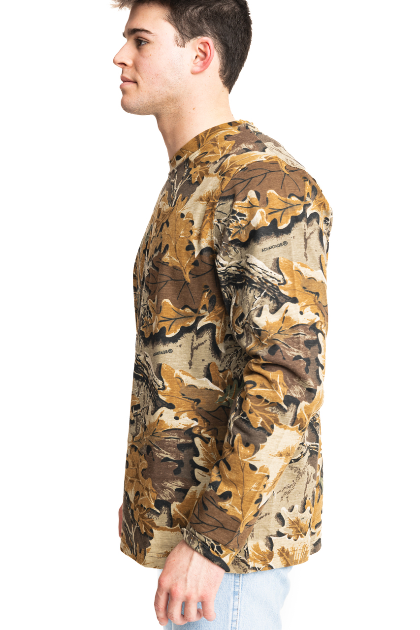 Realtree Men's Long Sleeve Cotton Shirt | Advantage Classic