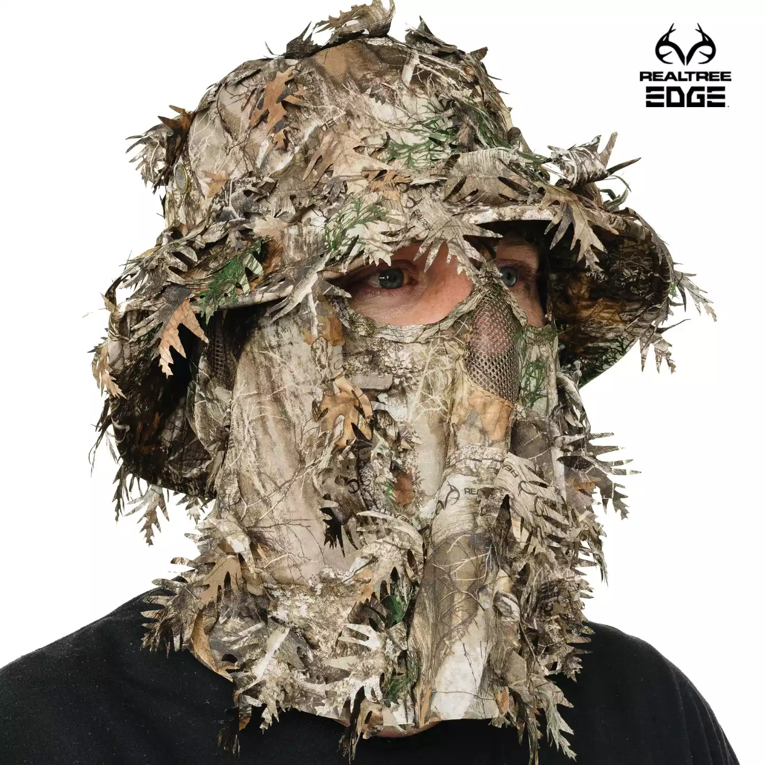 QuikCamo Unisex 2-in-1 Leafy Hunting Face Mask and Bucket Hat ...