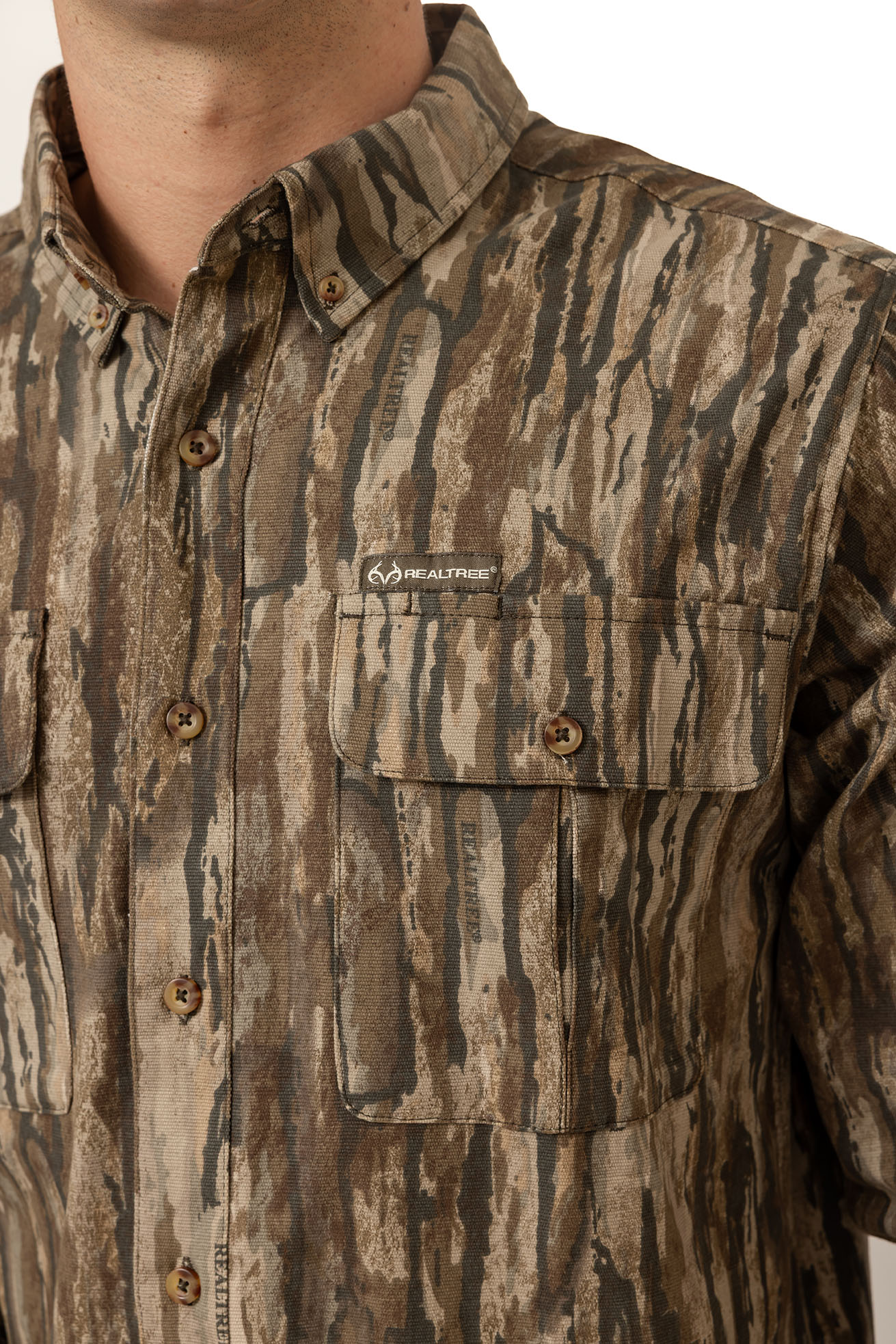 Realtree Button Down Long Sleeve Men's Camp Shirt | Legacy