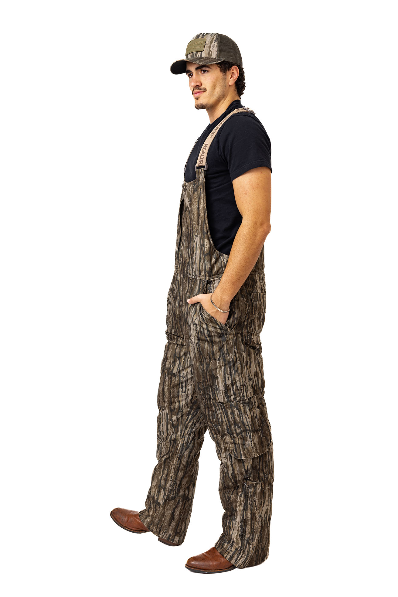 Realtree Men's Big Game Water Resistant Insulated Bibs | APX