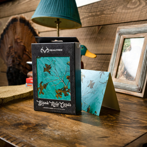 Realtree Mint 20 pc All Occasion Blank Note Card Set | Xtra Colors