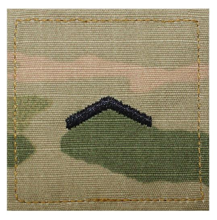 ARMY ROTC OCP RANK W/HOOK CLOSURE : PRIVATE (PV2) - Military Depot