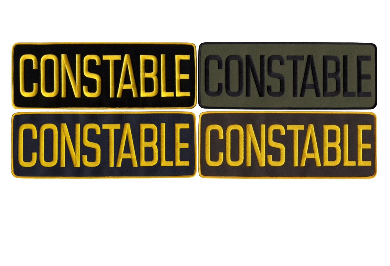 Large Constable Velcro Patch 11"x4" - Military Depot
