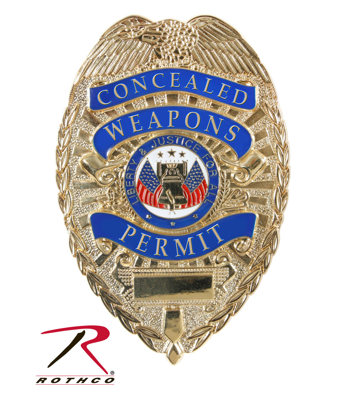 Deluxe "Concealed Weapons Permit" Badge - Military Depot