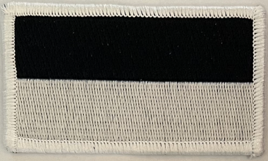 Ukraine Flag Patch - Velcro - Black/White - Military Depot