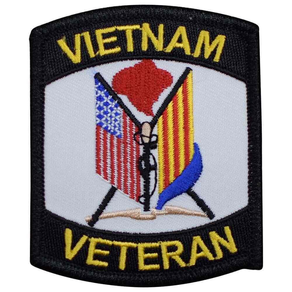 Vietnam Veteran US Deluxe Patch - 2.5"x3" - Military Depot