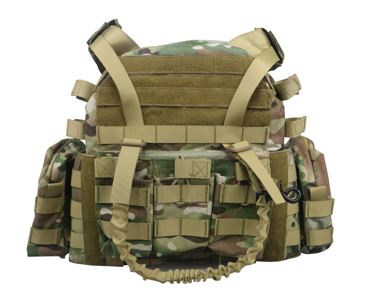 Deluxe MOLLE Plate Carrier Vest and Pouches With Level IV STA Plates ...