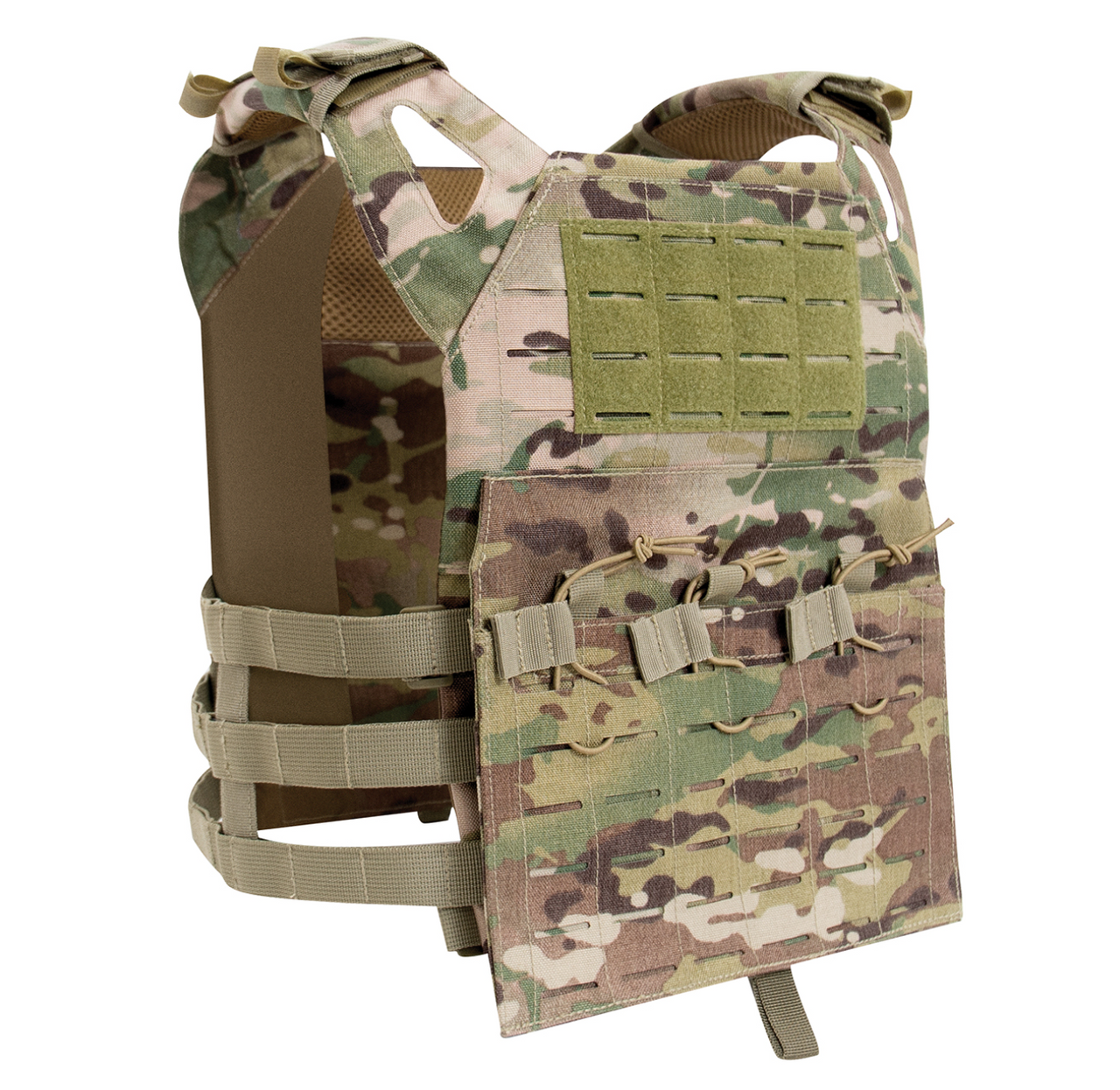 Laser Cut Lightweight MOLLE Plate Carrier Vest With Level IV STA Plates ...