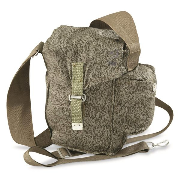 Polish Puma Camo Gas Mask Bag W/Strap - Military Depot