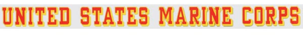 UNITED STATES MARINE CORP WINDOW STRIP DECAL - Military Depot