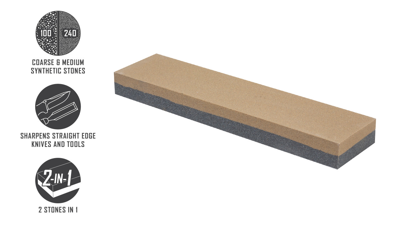 8" Dual Grit Combination Sharpening Stone - Military Depot