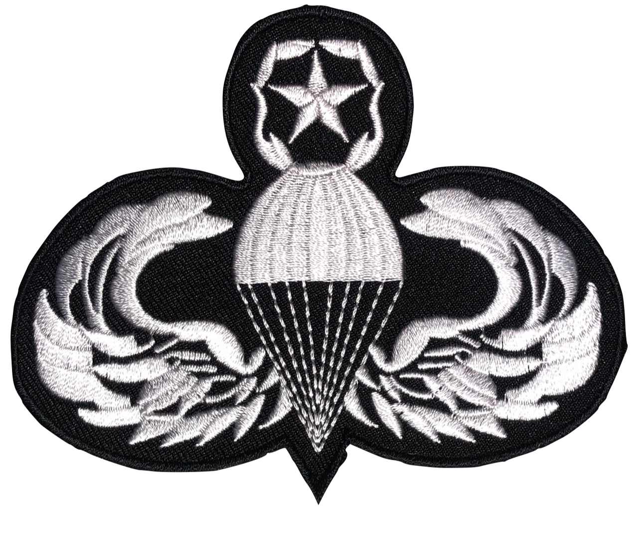 MASTER JUMP WINGS IRON ON PATCH - 4"x3" - Military Depot